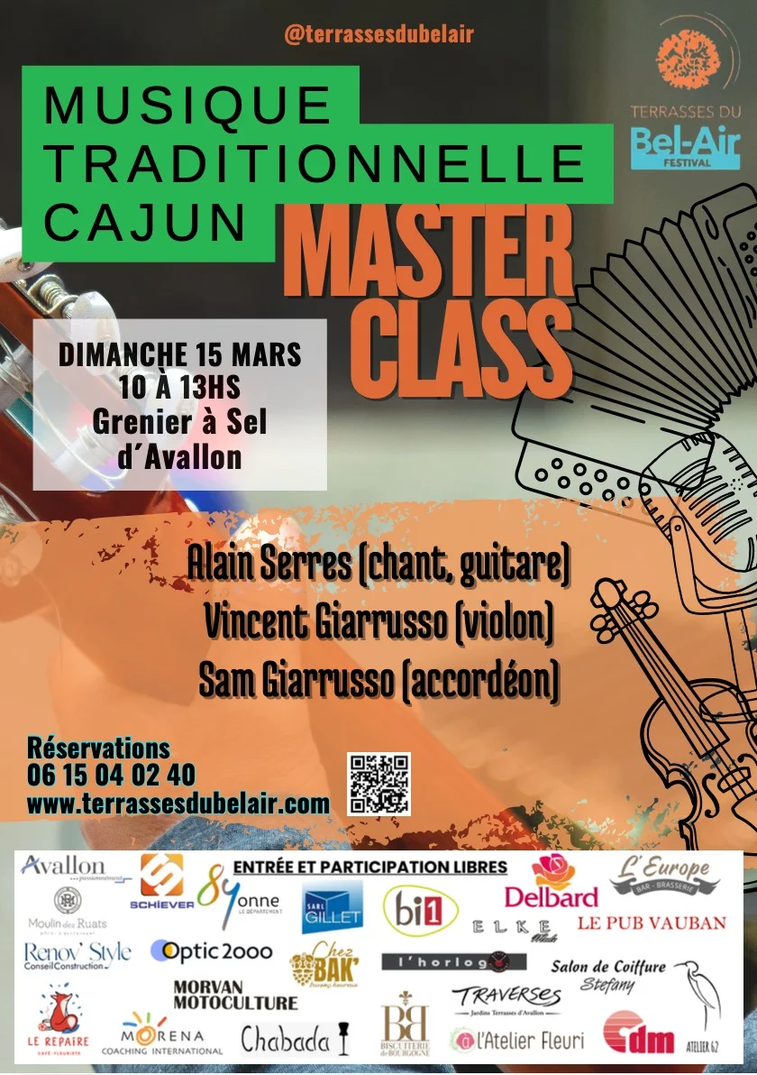 Master class "Musique traditionnelle cajun" avec Alain Serres (chant ...